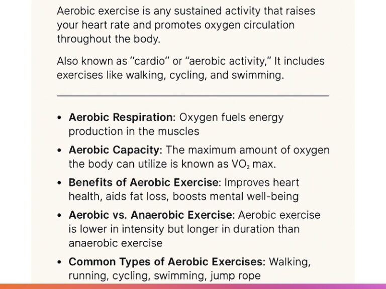Aerobic Exercise: Benefits, Physiology, How To Do, Examples
